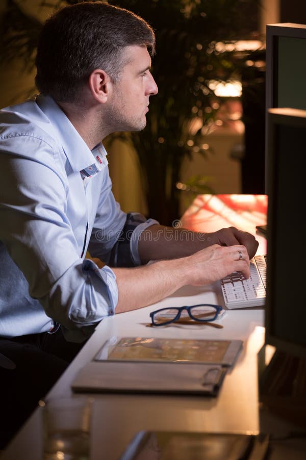 Writing on keyboard stock photo. Image of office, person - 60603892