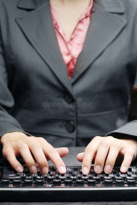 Writing Lady stock photo. Image of businessman, desk, macro - 3045486