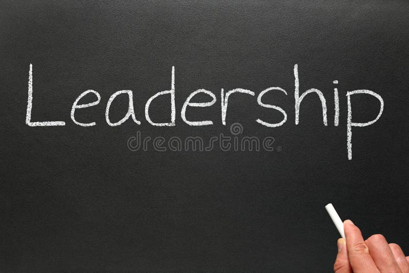 Leadership - Blackboard Concept Stock Image - Image of business ...