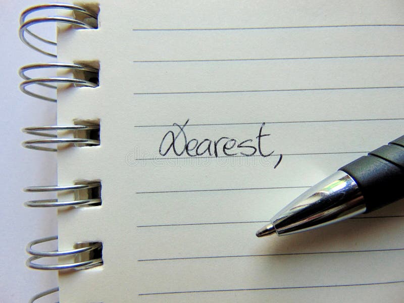 Writing Letter Lined Paper Starting Dear Stock Photos - Free & Royalty ...