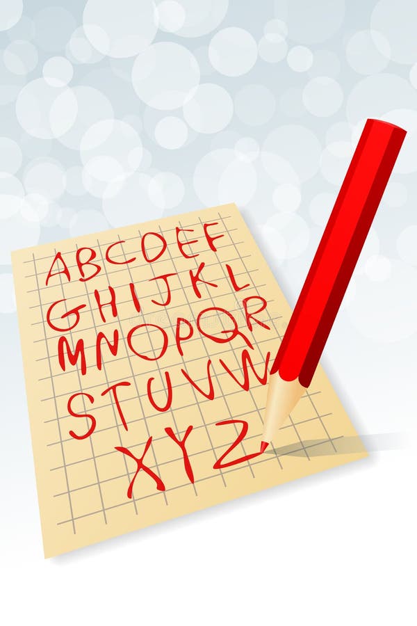 Writing Letters stock vector. Illustration of vector - 22697645