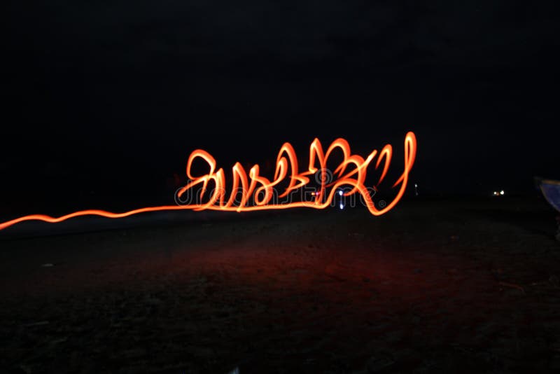 Writing with Light Painting Stock Photo - Image of neon, view: 265578936