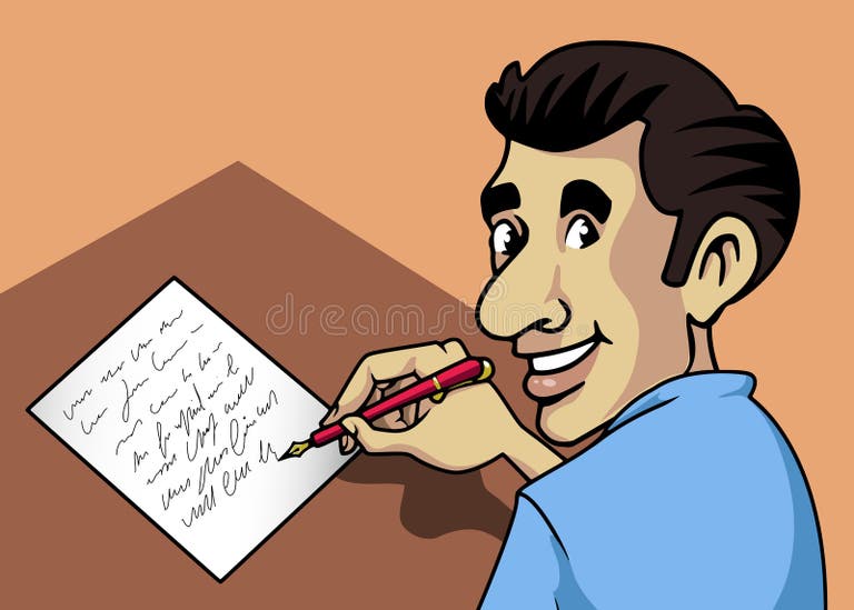 Cartoon Writing Paper Stock Illustrations – 31,780 Cartoon Writing ...