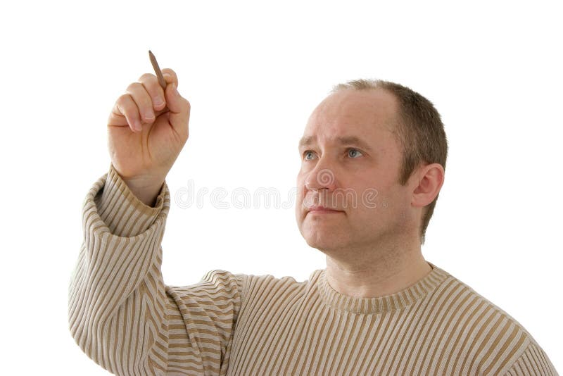 Writing man stock photo. Image of white, manager, people - 2430260