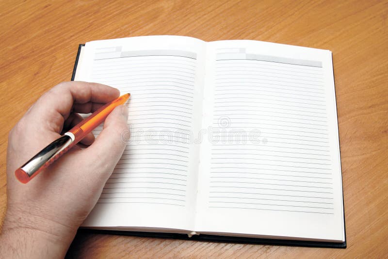 Writing on notebook stock photo. Image of isolated, writing - 36855852