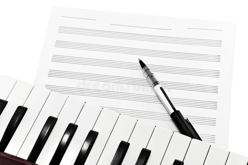 Writing Music stock photo. Image of melody, empty, blank - 18531100