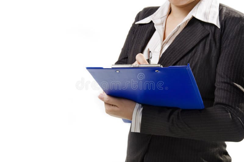 Writing on note pad stock image. Image of filling, contract - 24512785