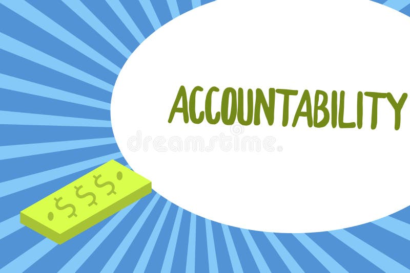 Writing Note Showing Accountability. Business Photo Showcasing State of ...