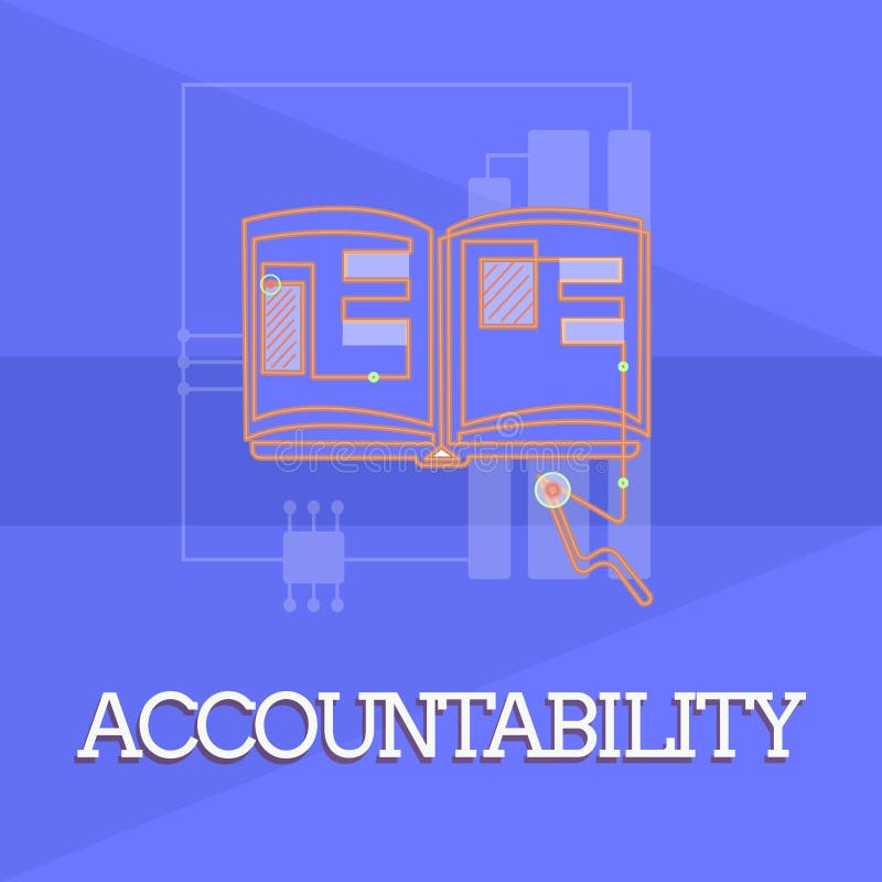 Writing Note Showing Accountability. Business Photo Showcasing State of ...