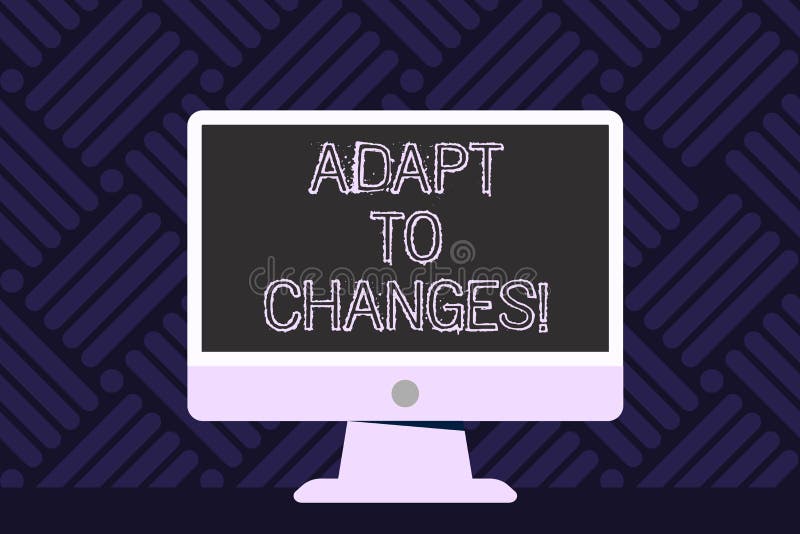 Writing Note Showing Adapt To Changes. Business Photo Showcasing ...