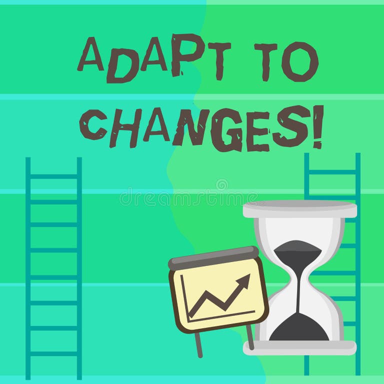 Writing Note Showing Adapt To Changes. Business Photo Showcasing ...