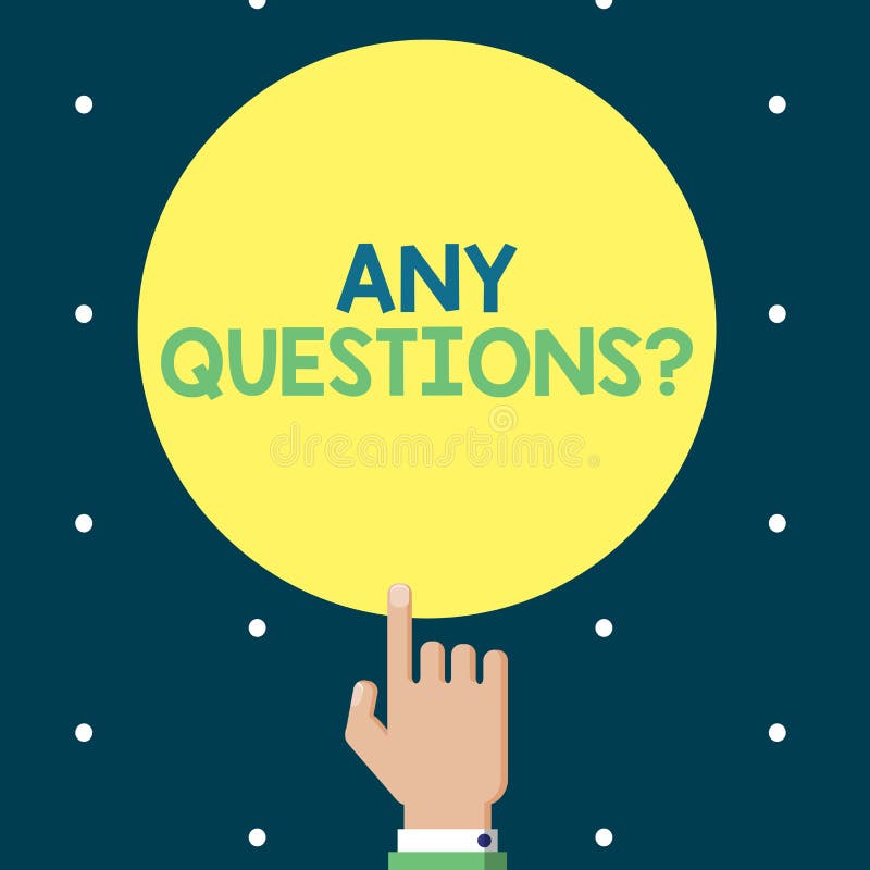 Writing Note Showing Any Questions Question. Business Photo Showcasing ...