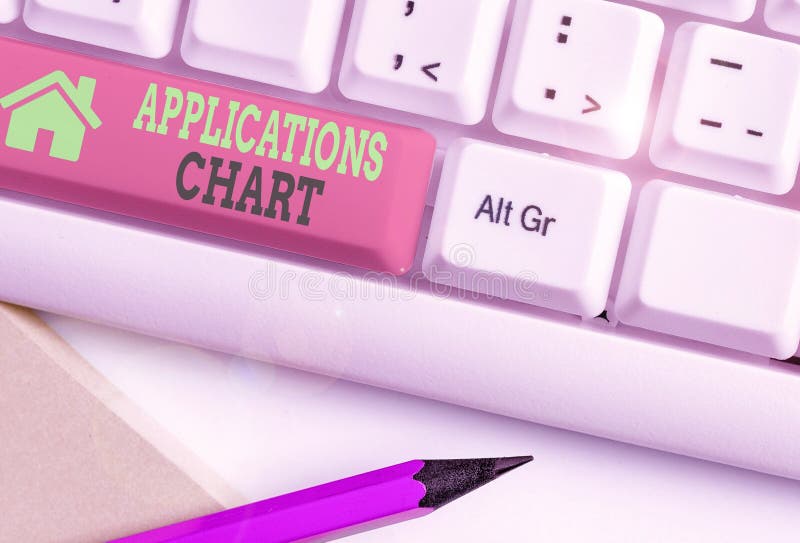 Writing Note Showing Applications Chart. Business Photo Showcasing ...