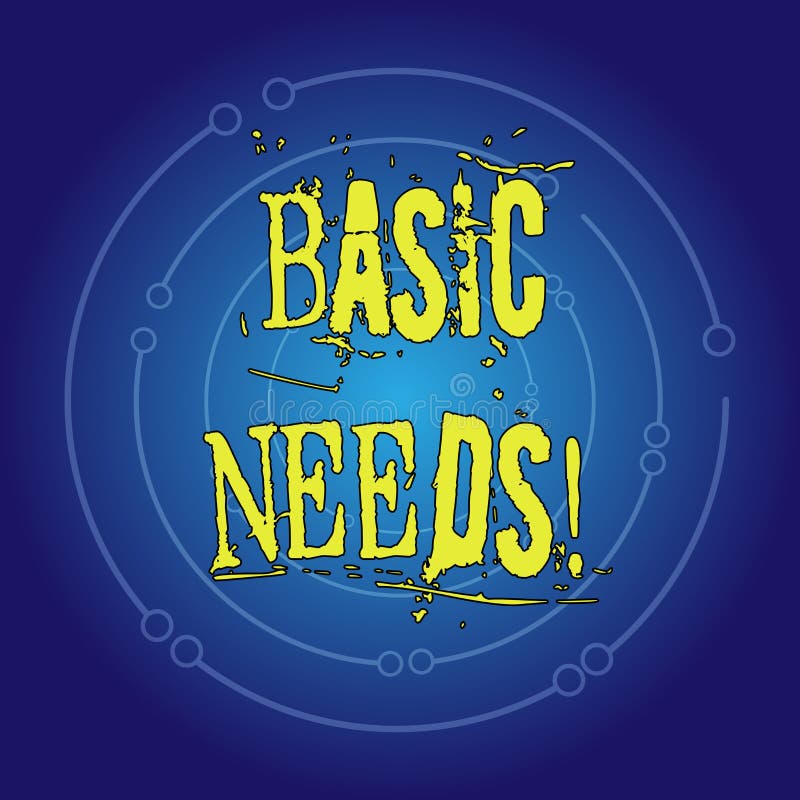 Writing Note Showing Basic Needs. Business Photo Showcasing Measurement ...
