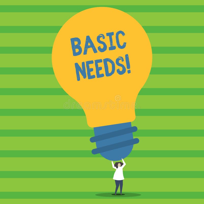 Writing Note Showing Basic Needs. Business Photo Showcasing Measurement ...