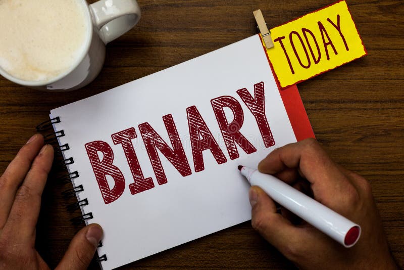 Writing Note Showing Binary. Business Photo Showcasing Relating To ...