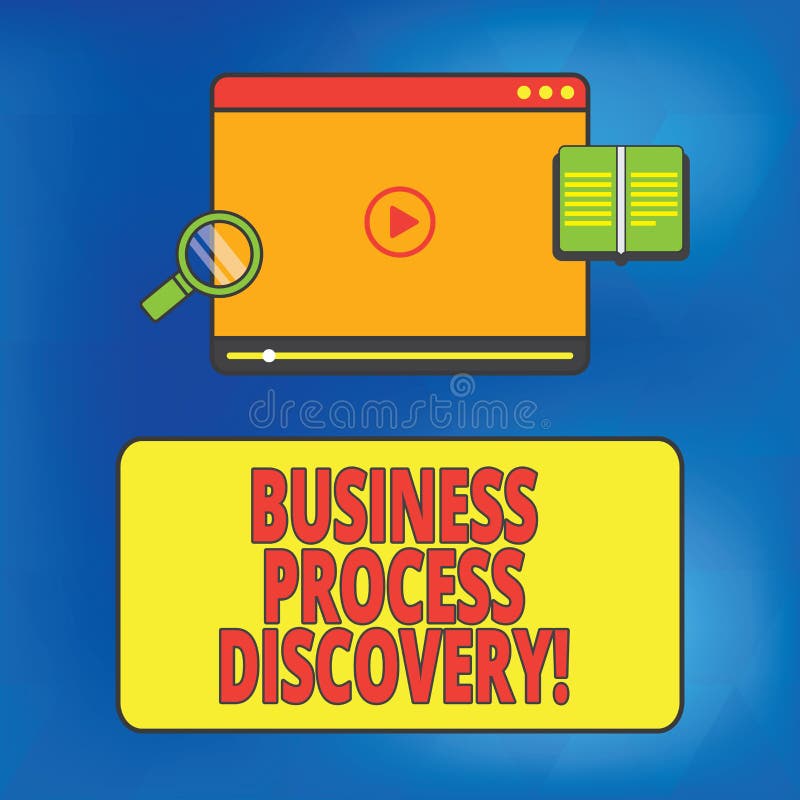 Writing Note Showing Business Process Discovery. Business Photo ...