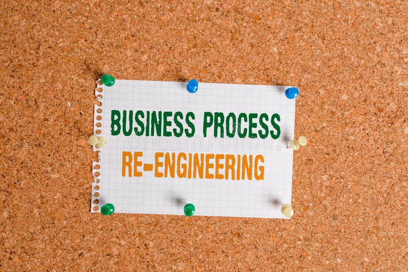 Writing Note Showing Business Process Re Engineering. Business Photo ...