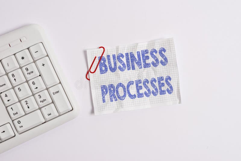Writing Note Showing Business Processes. Business Photo Showcasing ...