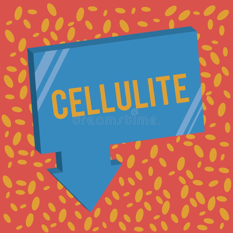 Writing Note Showing Cellulite. Business Photo Showcasing Persistent ...