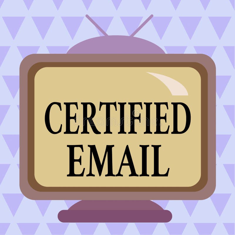 Writing Note Showing Certified Email. Business Photo Showcasing Email ...