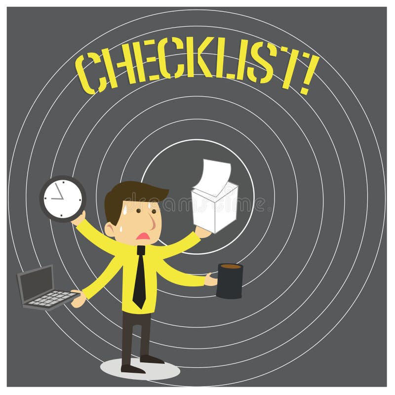 Writing Note Showing Checklist. Business Photo Showcasing List Items ...