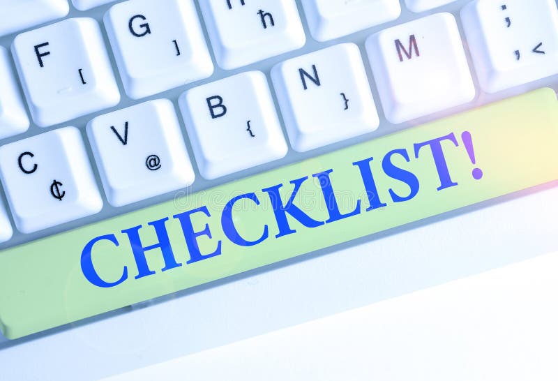 Writing Note Showing Checklist. Business Photo Showcasing List Items ...