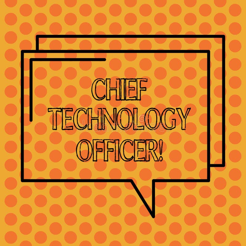 Chief Technology Officer CTO Flat Illustration Concept on White ...