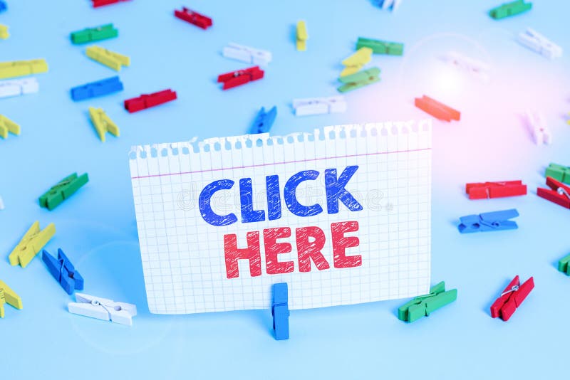 Writing Note Showing Click Here. Business Photo Showcasing Carry Out a ...