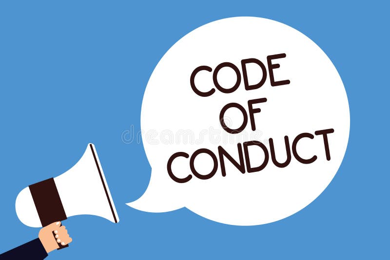 Writing Note Showing Code of Conduct. Business Photo Showcasing Ethics ...