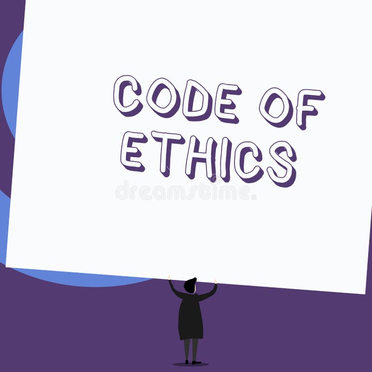 Writing Note Showing Code of Ethics. Business Photo Showcasing Basic ...