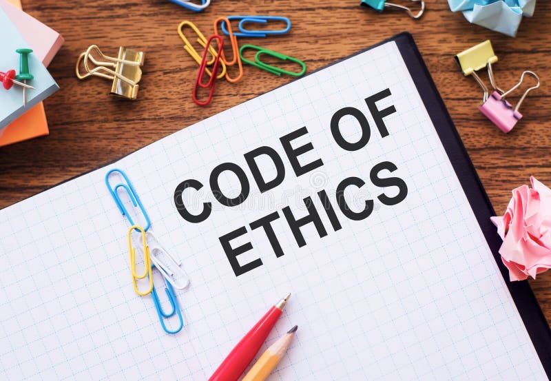 Writing Note Showing Code of Ethics. Business Photo Showcasing Moral ...