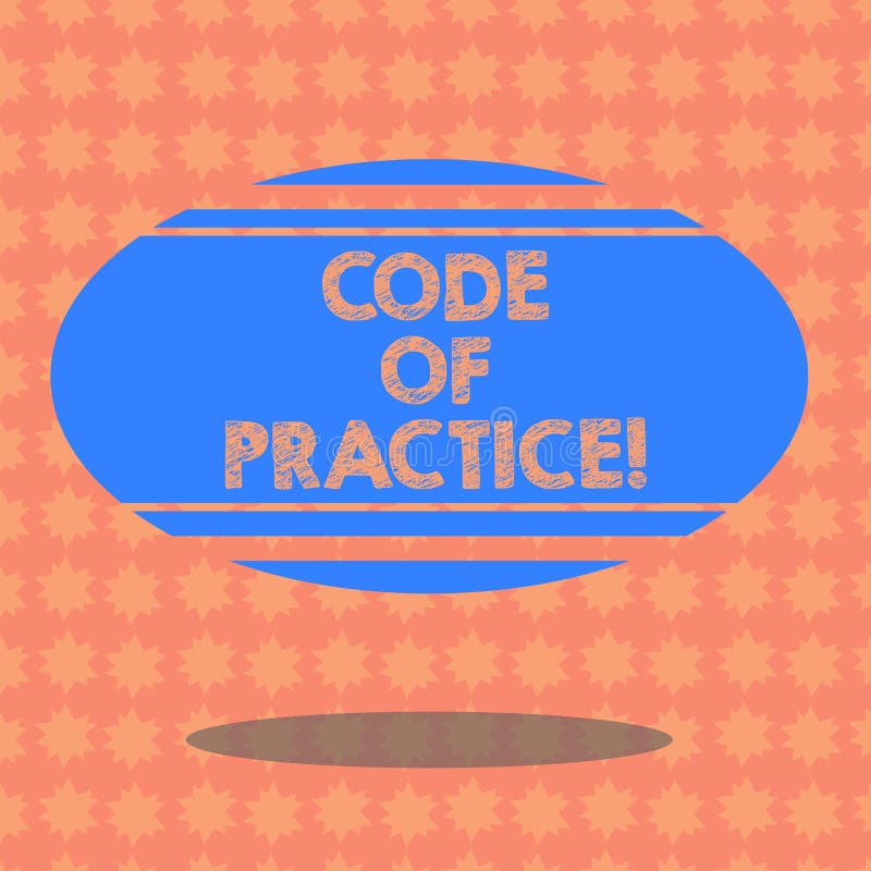 Writing Note Showing Code of Practice. Business Photo Showcasing ...