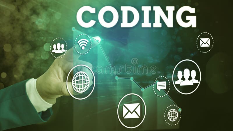 Writing Note Showing Coding Business Photo Showcasing Assigning Code To Something For