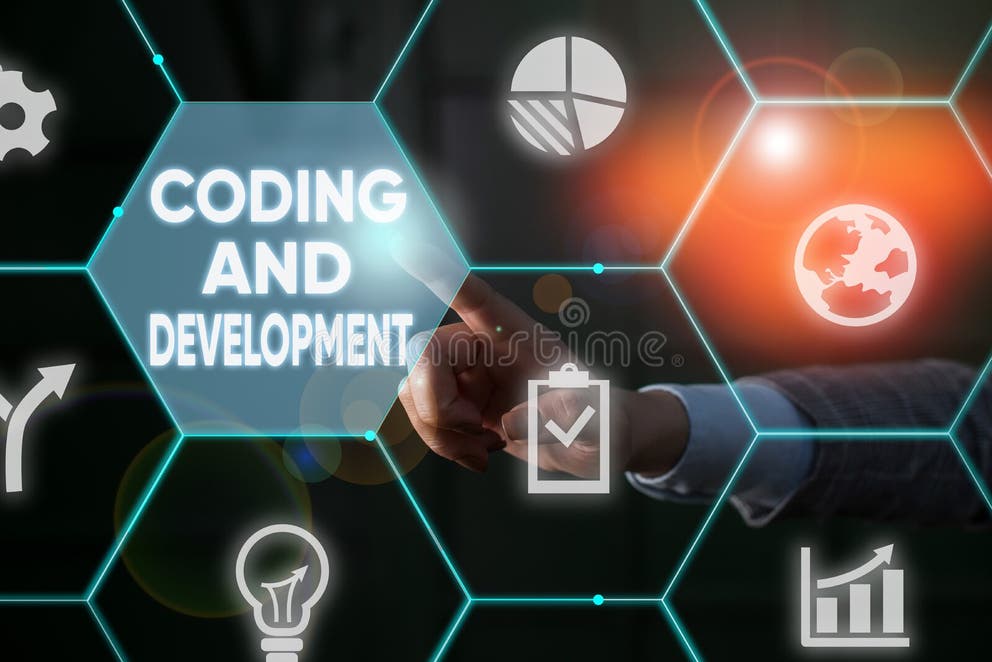 Writing Note Showing Coding and Development. Business Photo Showcasing Programming Building ...