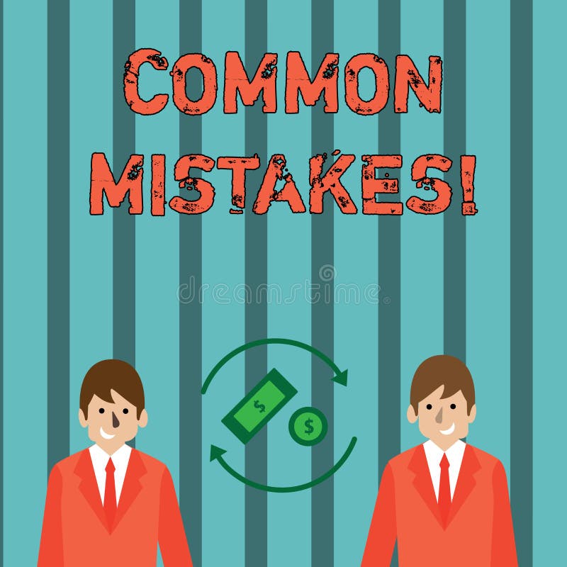 Writing Note Showing Common Mistakes. Business Photo Showcasing Lot Of ...