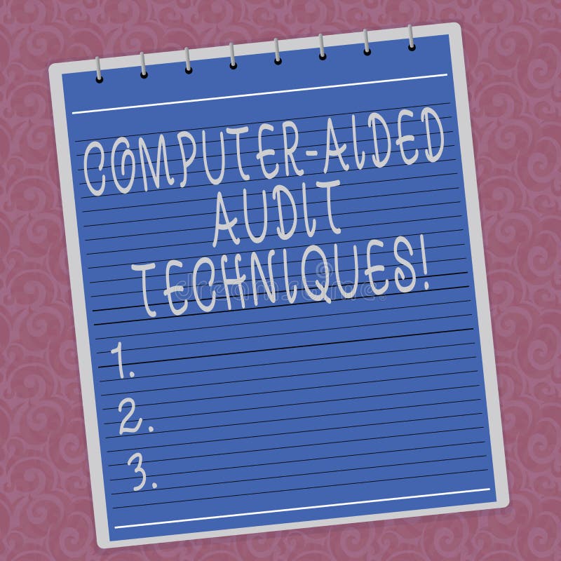 Writing Note Showing Computer Aided Audit Techniques. Business Photo ...