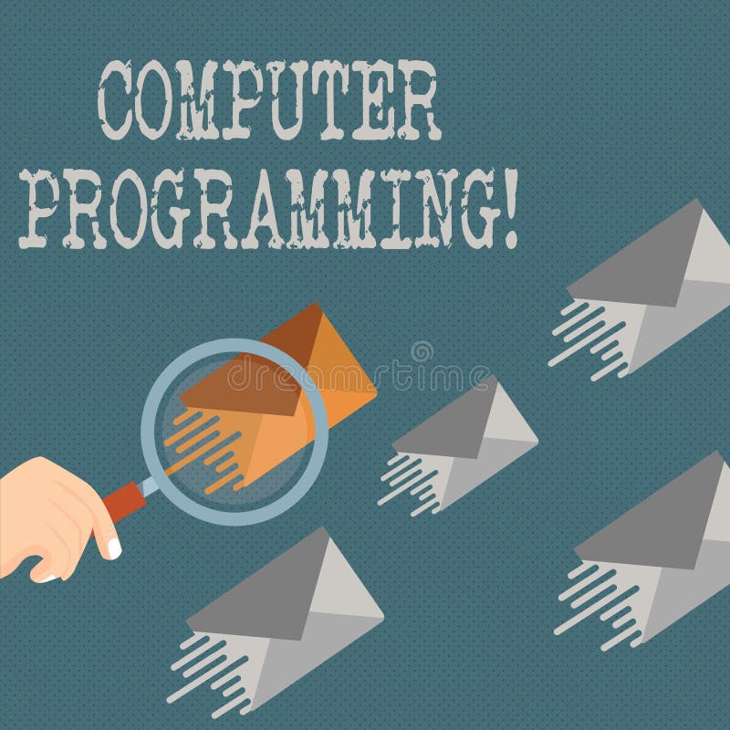 Writing Note Showing Computer Programming Business Photo Showcasing Process That Instructs A