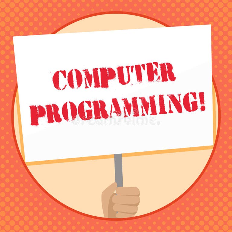 Writing Note Showing Computer Programming. Business Photo Showcasing Process that Instructs a ...