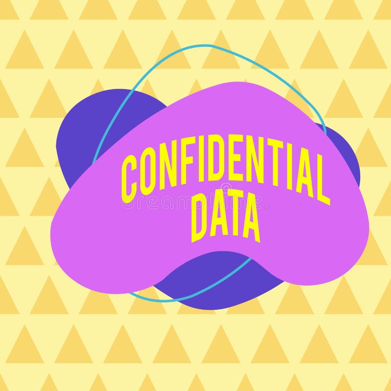 Writing Note Showing Confidential Data. Business Photo Showcasing ...