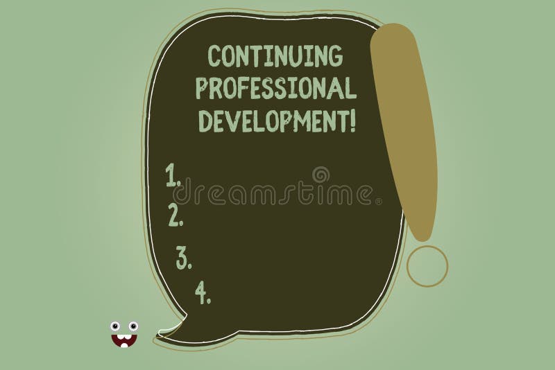 Writing Note Showing Continuing Professional Development. Business ...