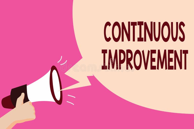 Writing Note Showing Continuous Improvement. Business Photo Showcasing ...