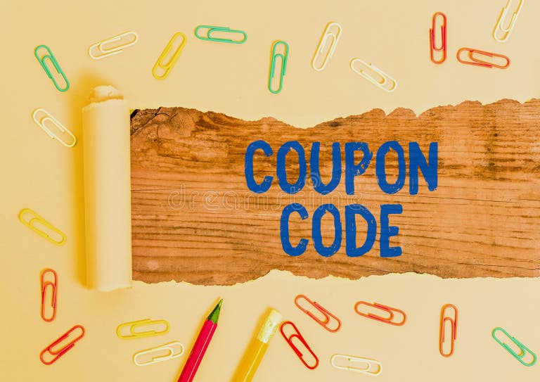 Writing Note Showing Coupon Code. Business Photo Showcasing Ticket or ...