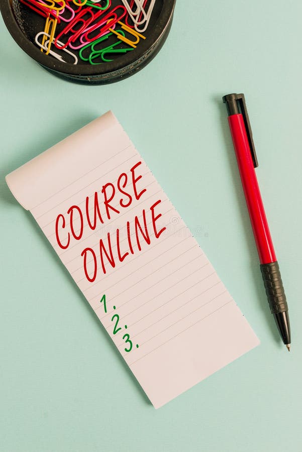 Writing Note Showing Course Online. Business Photo Showcasing ELearning ...