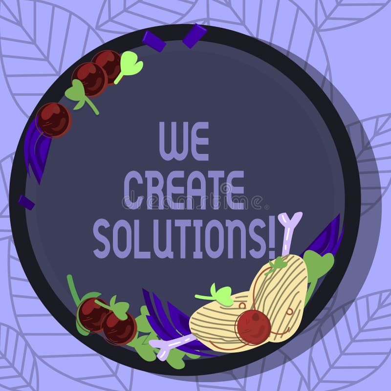 Writing Note Showing we Create Solutions. Business Photo Showcasing Way ...