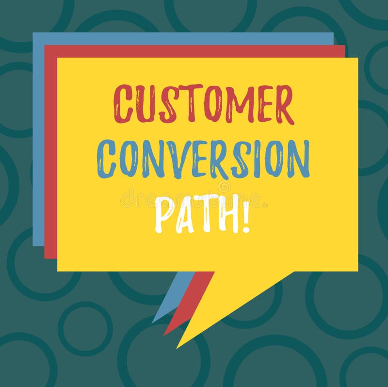 Writing Note Showing Customer Conversion Path. Business Photo ...