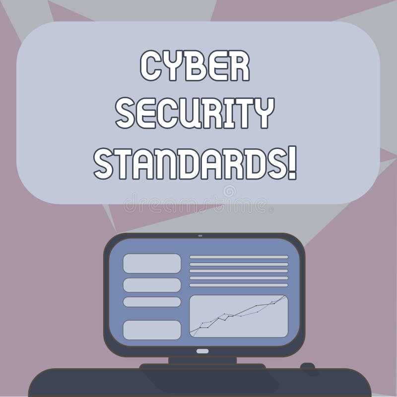 Writing Note Showing Cyber Security Standards. Business Photo ...