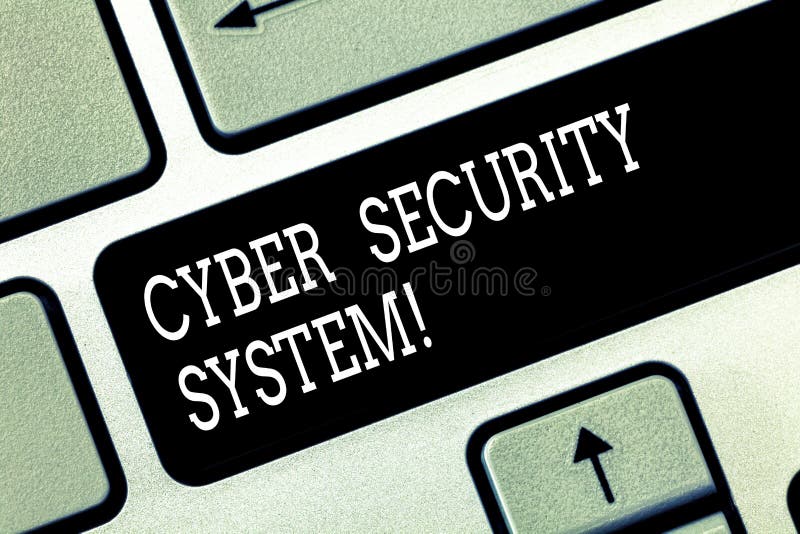 Writing Note Showing Cyber Security System. Business Photo Showcasing ...