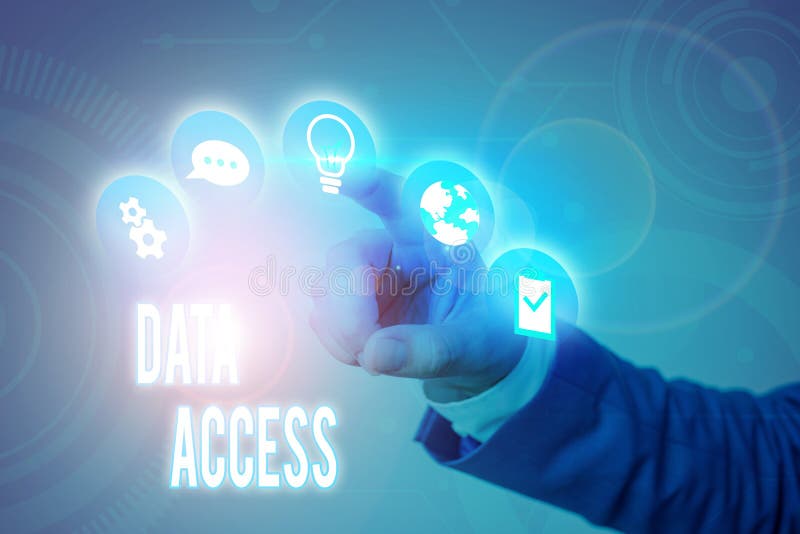 Writing Note Showing Data Access. Business Photo Showcasing a User S is ...