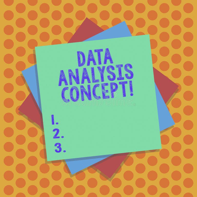 Writing Note Showing Data Analysis Concept. Business Photo Showcasing ...